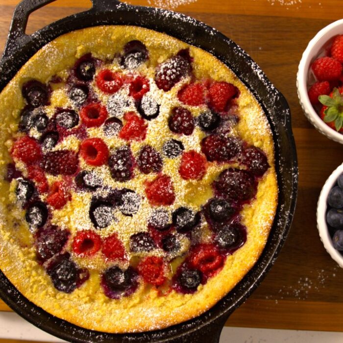 Triple Berry Dutch Baby - Thrive Nutrition RDN